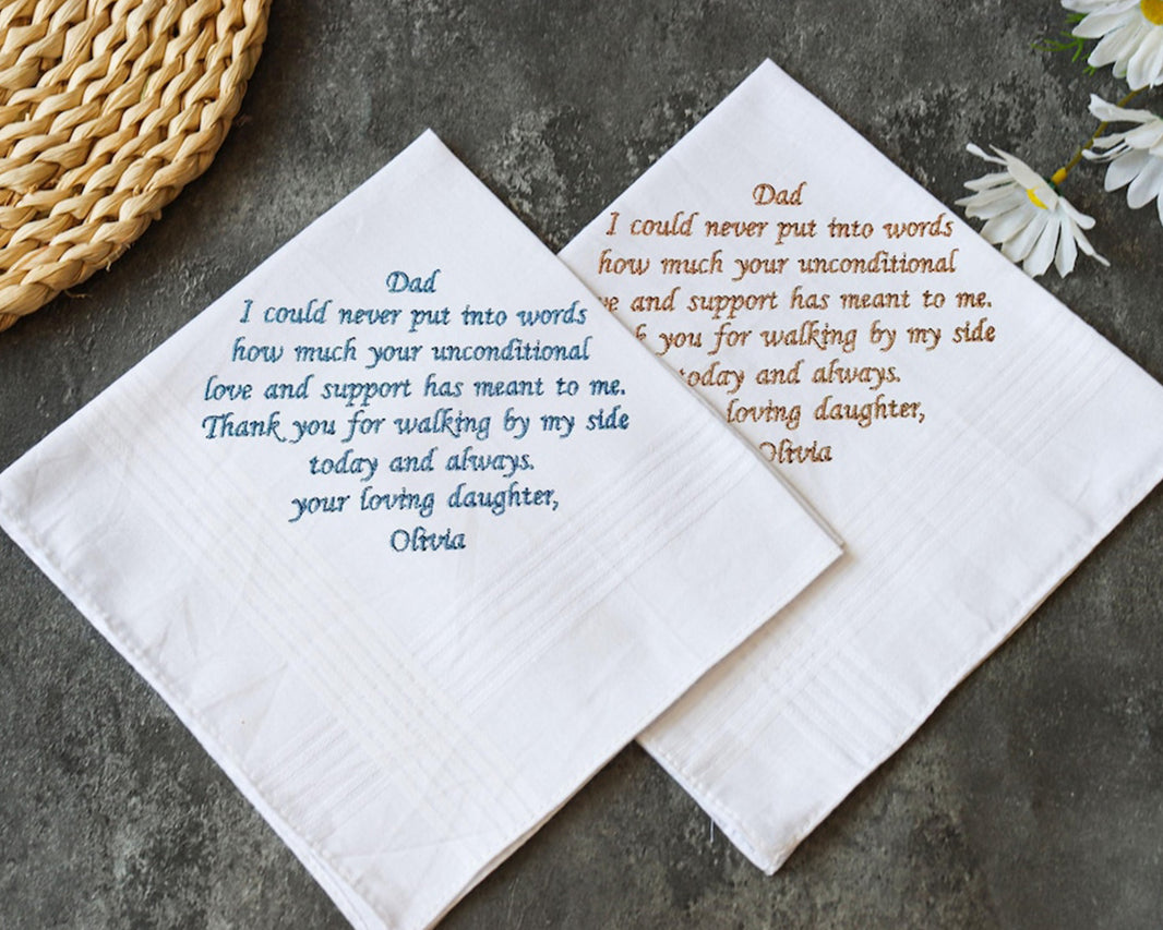Personalized Embroidered handkerchief in USA - Hankie - The ...